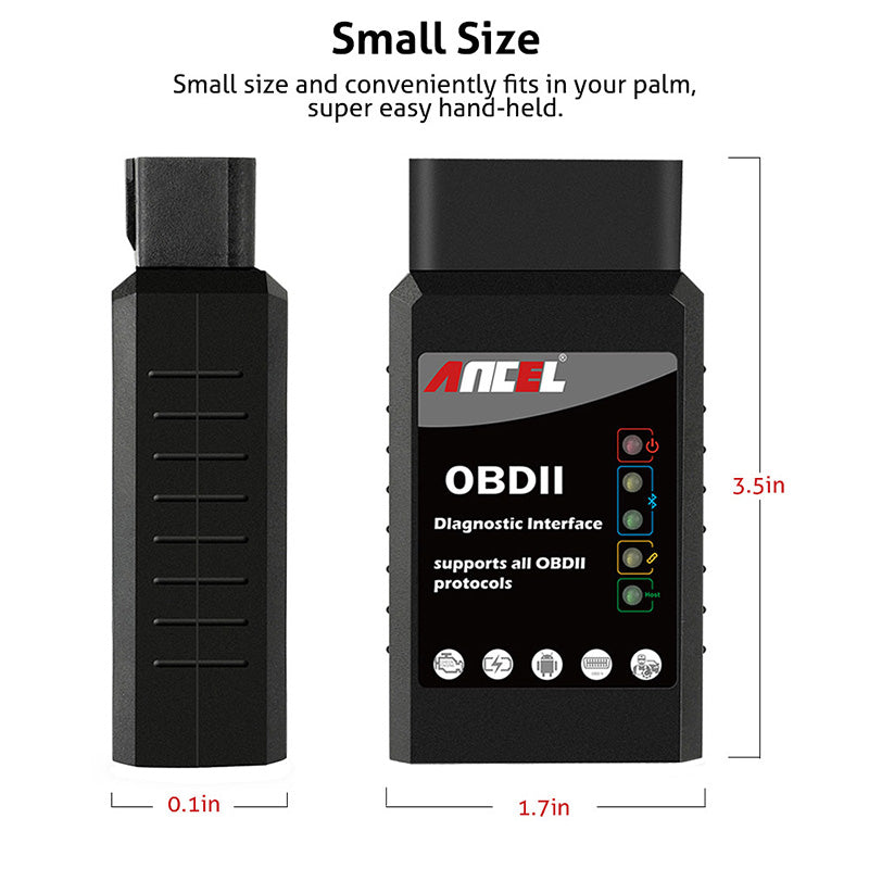 OBD2 Bluetooth Adapter ANCEL ELM 327 V1.5 Car Diagnostic OBD2 Scanner ...
